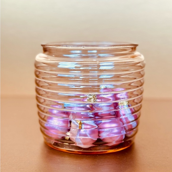 Anchor Hocking | Dining | Vintage Anchor Hocking Pink Bee Hive Glass ...